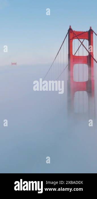 Vertical Screen: Aerial shots capturing the misty beauty of the Golden ...