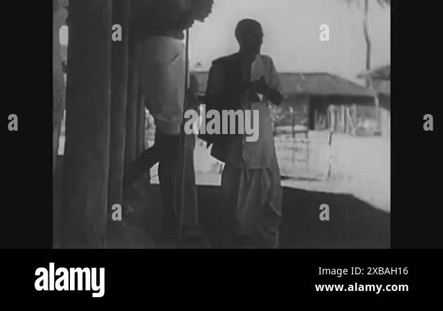 Mahatma Gandhi leads the Dandi Salt March to protest the taxation of ...