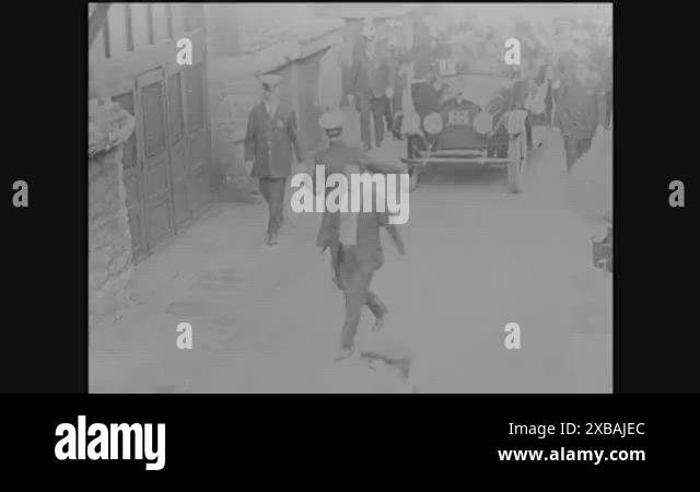 1919 - President Woodrow Wilson and First Lady Edith Wilson ride in a ...