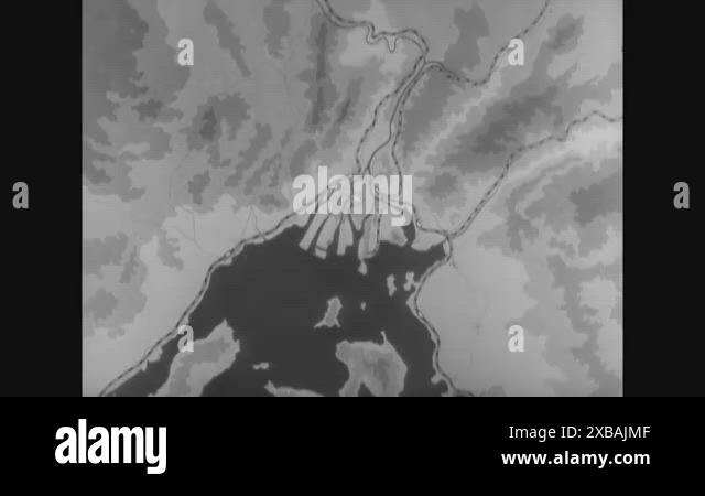 1945 - An animated map of Japan pinpoints the epicenter of the atomic ...