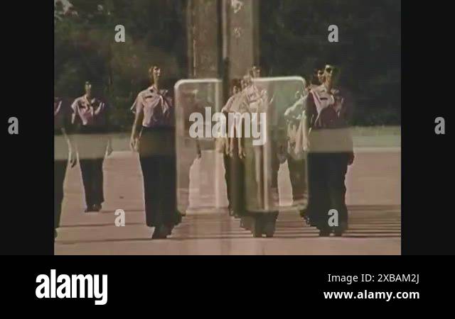 Marching, medical injections, the mess hall, barracks, a confidence ...