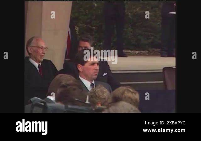 William Webster expresses his honor and thanks in being sworn in as DCI ...