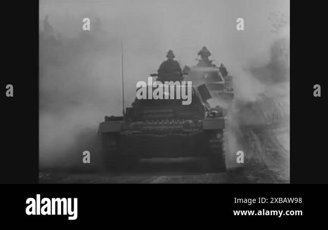 The Nazi 21st Panzer Division battles with the Allied 9th and 34th ...