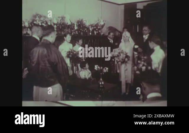 Soong Mei-ling marries Chiang Kai-shek in China and they are pictured ...