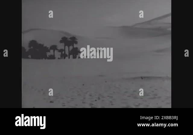 French garrison soldiers ride Arabian horses through the Sahara to one ...