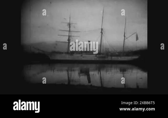 Actress Kay Gordon visits a historical cutter ship, called Bear, and ...