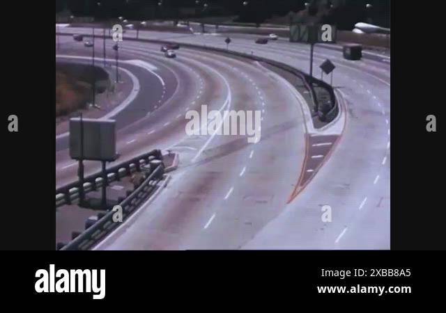 Automated safety barriers pop up on the freeway in response to lane ...