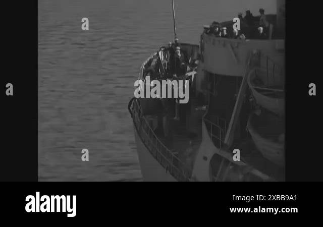 1947 - US Navy sailors gather on the deck of the USCGC Northwind as it ...
