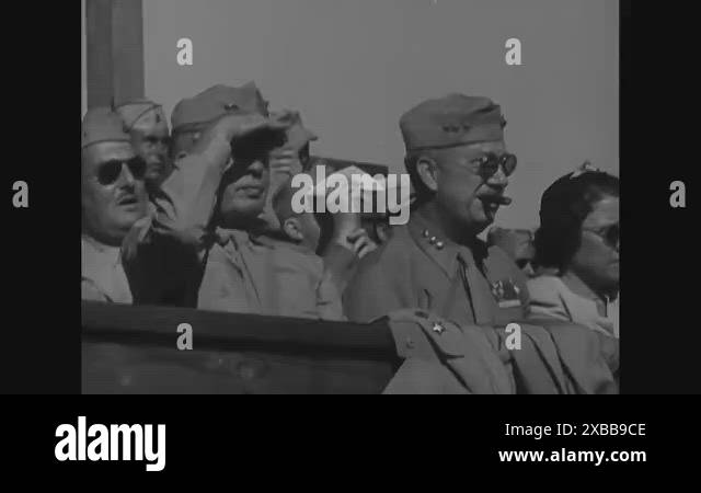 1945 - Major General Harry Schmidt, Lieutenant Julian Smith, and ...