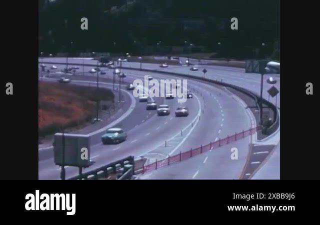 Freeway interchanges in the Los Angeles Metropole area indicate the ...