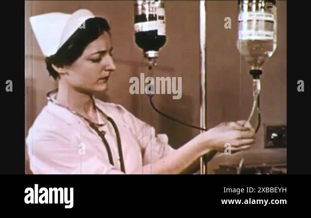 Blood types are explained in the 1960s Stock Video Footage - Alamy
