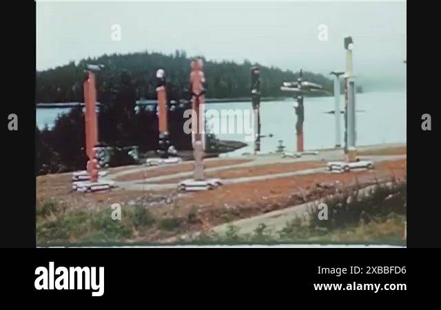 1949 - Various kinds of totem poles are shown and their meanings ...