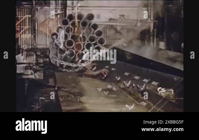 Steel tubes are pickled in acid during their finalization process in ...