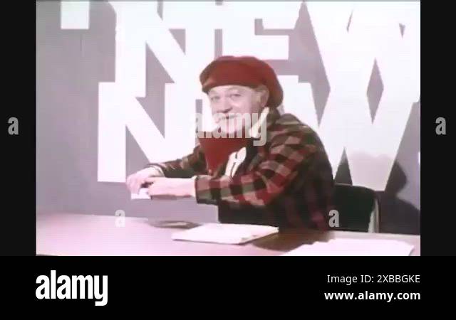 A goofy fake news reporter cuts to an ad for AC spark plugs in the ...