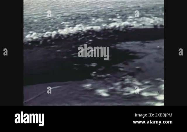 1958 An Air Force captain takes an air tour of different Aleutian Dew ...
