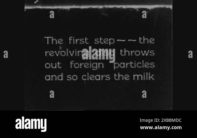 1928 The four steps of milk pasteurization are shown at a ...