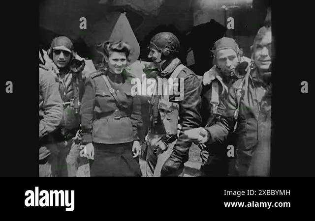 1940s - American Air Force pilots are interrogated and head towards ...