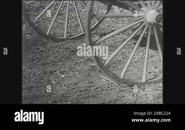 1950s - A group of people ride in a horse drawn buggy, a doctor leaves ...