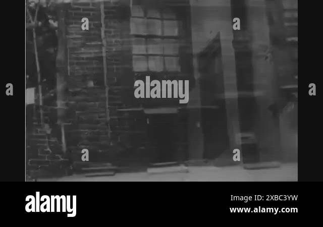 Slums of Philadelphia are shown in the 1960s Stock Video Footage - Alamy