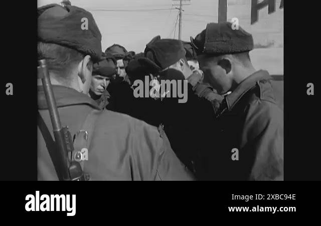 1951 - Company C, 35th Regiment patrols around First Lieutenant Richard ...
