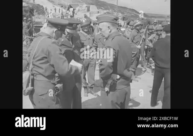 FRANCE - 1944 - General George Marshall, General Dwight Eisenhower ...