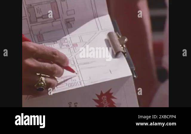 1971 - Volunteers arrive at the staging area for a multi-hospital ...