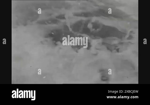 1935 - An aboriginal man watches Captain Cook and his men land on an ...