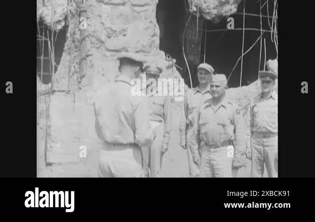 MANILA - 1945 - Brigadier General B.M. Fitch presents the Legion of ...
