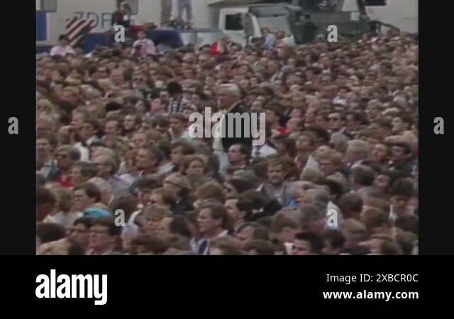 Helmut Kohl, Chancellor of West Germany, speaks about America, Ronald ...