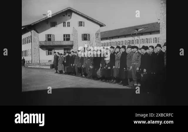 GERMANY - 1945 - Dutch, Norwegian, and Danish volunteers are sworn in ...