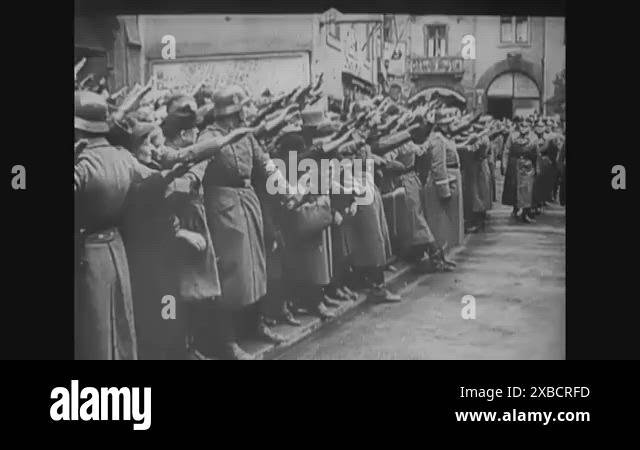 GERMANY - 1945 - Adolf Hitler, Heinrich Himmler, and other members of ...