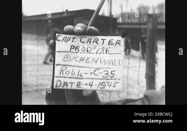 1945 - Liberated prisoners of Buchenwald Nazi Holocaust concentration ...