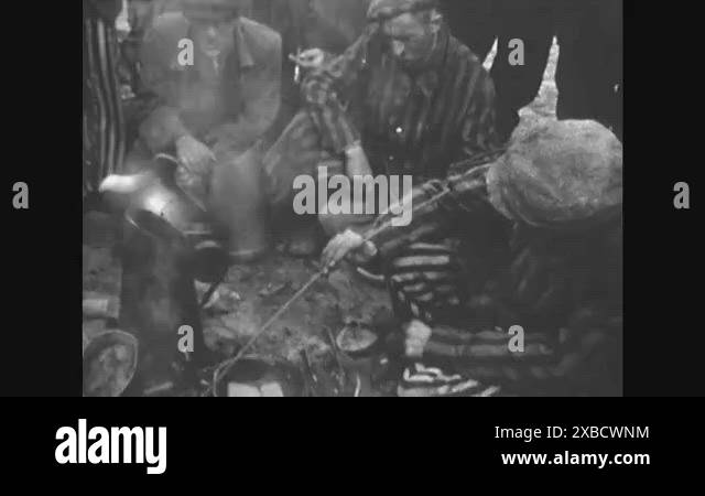 1945 - Liberated prisoners of Dachau Nazi Holocaust concentration camps ...