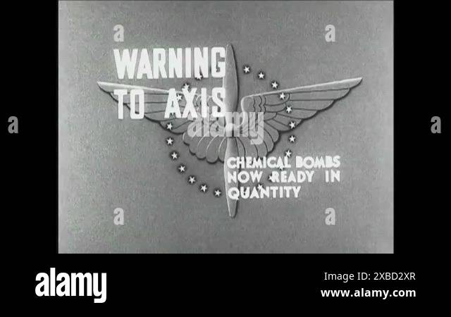 Chemical weapons are readied during World War II in 1942 Stock Video ...
