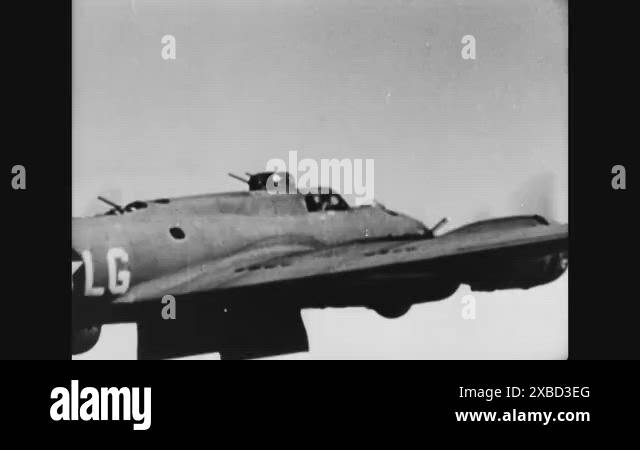 RABAUL - 1944 - P-38 fighter planes fly in formation and drop bombs over a site in Rabaul, New ...