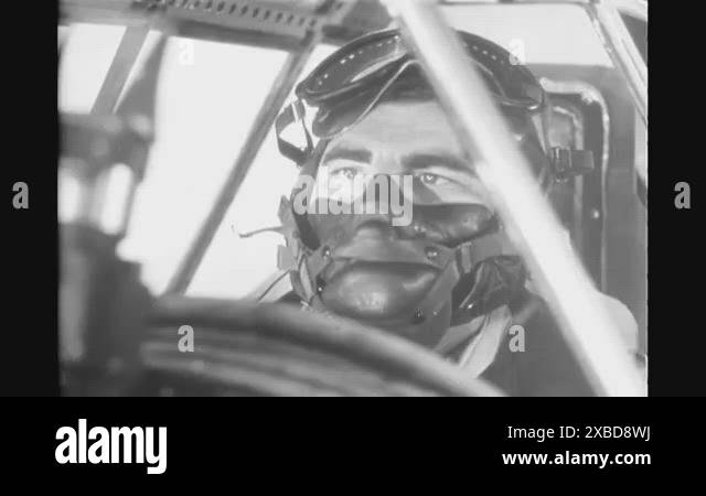 An aerial dogfight between U.S. and German Luftwaffe fighters in World ...