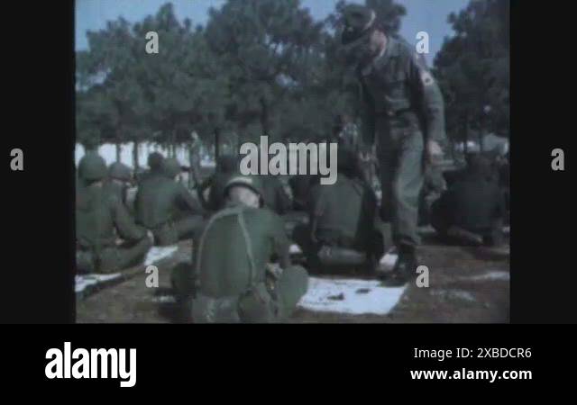 The United States Army trains its soldiers for fighting in Vietnam in ...