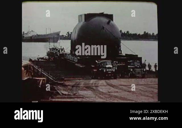 1960s clip of the installation of a nuclear reactor into the Army's ...