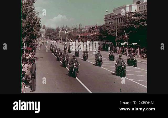 1950s travel clips of San Juan Puerto Rico including an American army ...
