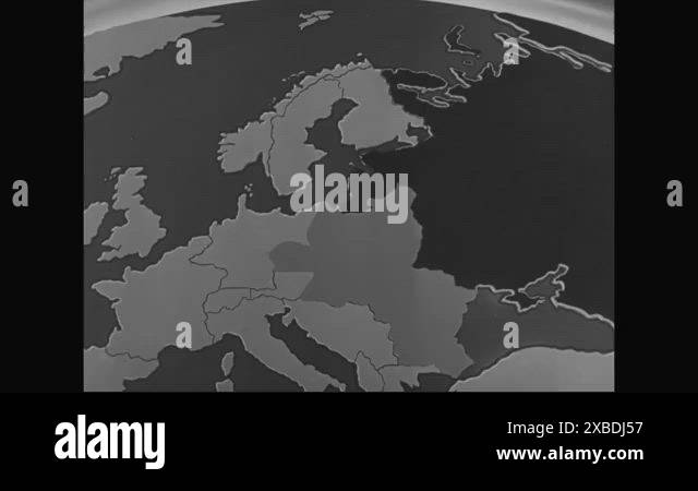 Political map of europe 1950s Stock Videos & Footage - HD and 4K Video ...