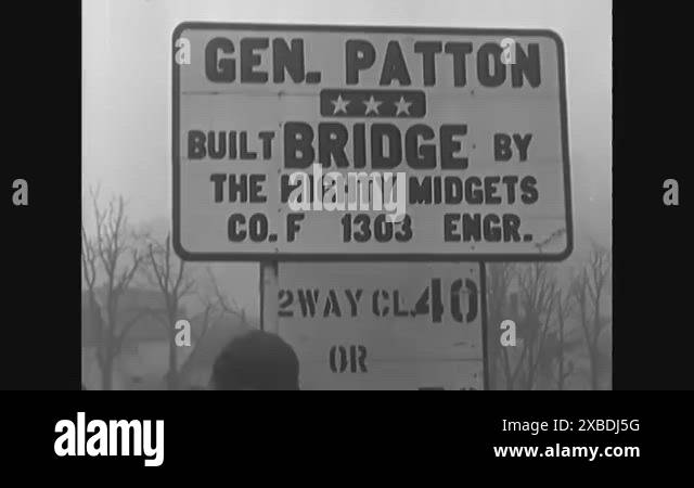 GERMANY - 1945 - George S Patton takes photos during his bridge ...