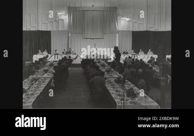 1958 - Major General Wade introduces General Vandenberg's widow at a ...