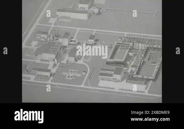 1957, Artists' drawings and aerial still photos of AEDC, Propulsion ...