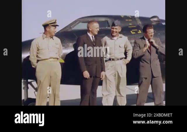 1960 - Test pilots Neil Armstrong, Joseph Walker, and Robert White are ...