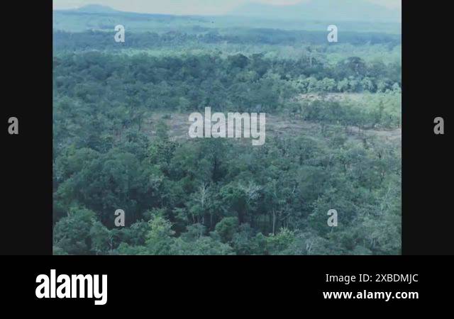 1966 - An aerial view shows a US military installation by a Vietnamese ...