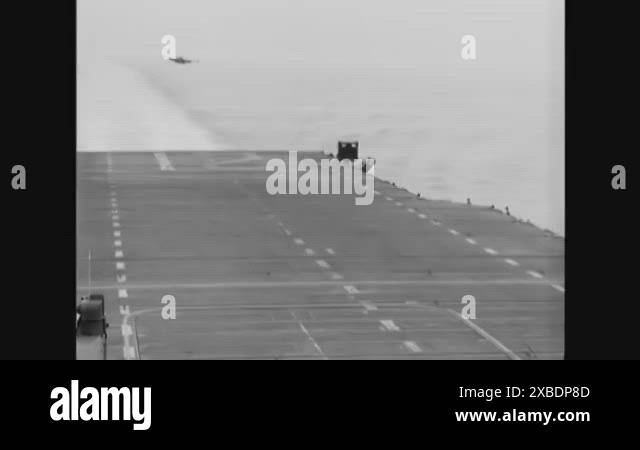 KOREA - 1953 - A Grumman F9F Panther jet and McDonnell F2H Banshee jet ...