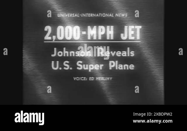 1963 - LBJ holds a press conference about a new super jet interceptor ...