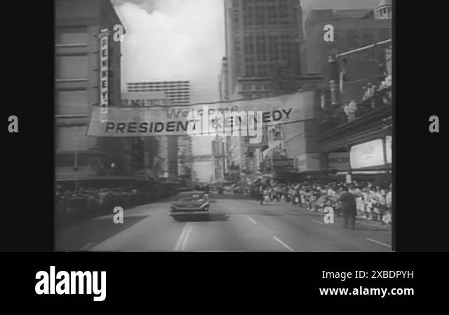 1962 - JFK gives a speech at Rice Stadium in Houston, Texas about going ...