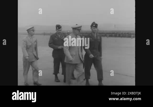 BERLIN - 1945 - General Dwight Eisenhower and 82nd Airborne Division ...