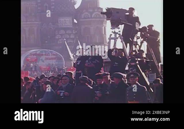 1968 - A military parade is held in Moscow, Russia's Red Square to ...
